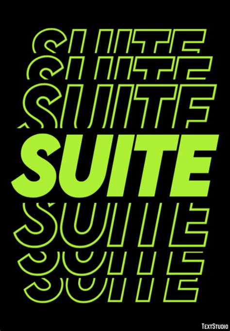 Suite Modern Stroke Text Effect Generator