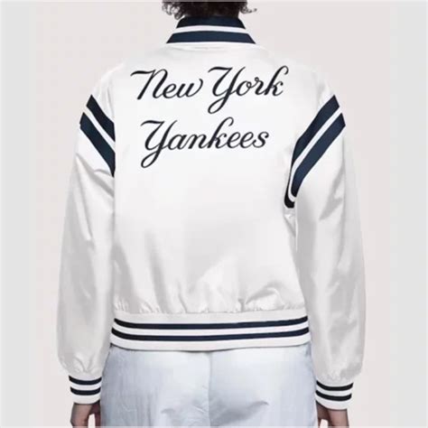 New York Yankees White Starter Varsity Jacket