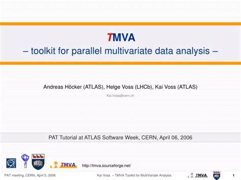 Ppt T Mva Toolkit For Parallel Multivariate Data Analysis