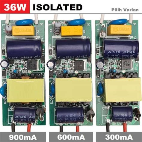 Jual Jual LED Driver HPL 36W ISOLATED 300mA 600mA 900mA Akuarium Aquascape PJU 300mA 36W