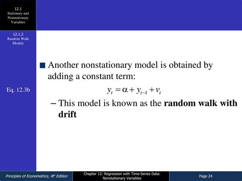 Ppt Chapter 12 Regression With Time Series Data Nonstationary Variables Powerpoint