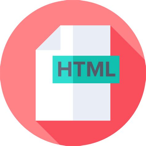 HTML Flat Circular Flat Icon