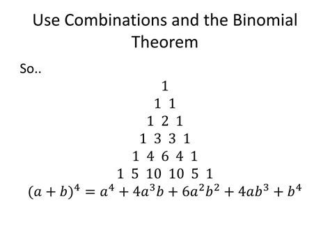 PPT Use Combinations And The Binomial Theorem Continued PowerPoint Presentation ID 2335432