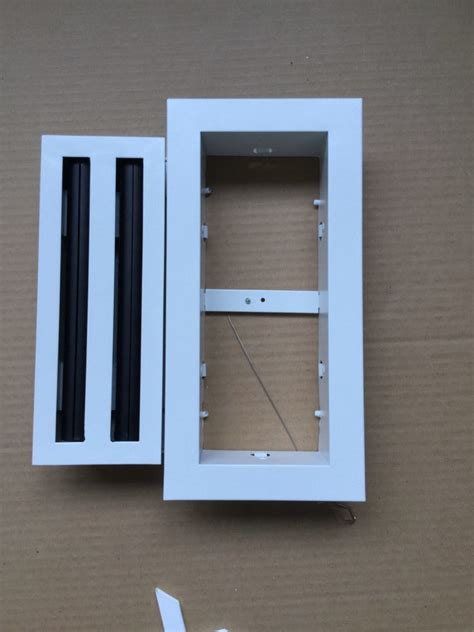 White Air Conditioner 2 Slot Linear Removable Core Bar Grille Outlet V — Palm Tree Enterprise