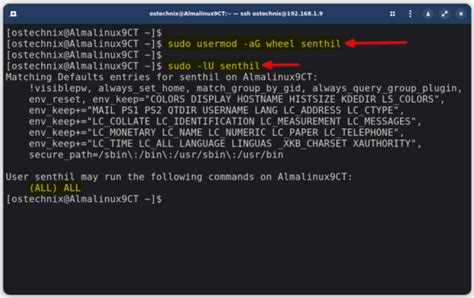 Add Delete And Grant Sudo Privileges To Users In Rhel Almalinux And