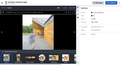 custom web image gallery fed by cloudinary image size reduced