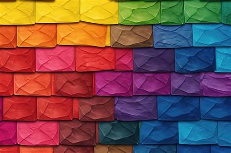 Lgbtq 플래그 레인보우 프라이드 포함 게이 레즈비언 트랜스젠더 멀티컬러의 색상이 있는 체적 추상 텍스처 또는 벽지 프리미엄 사진