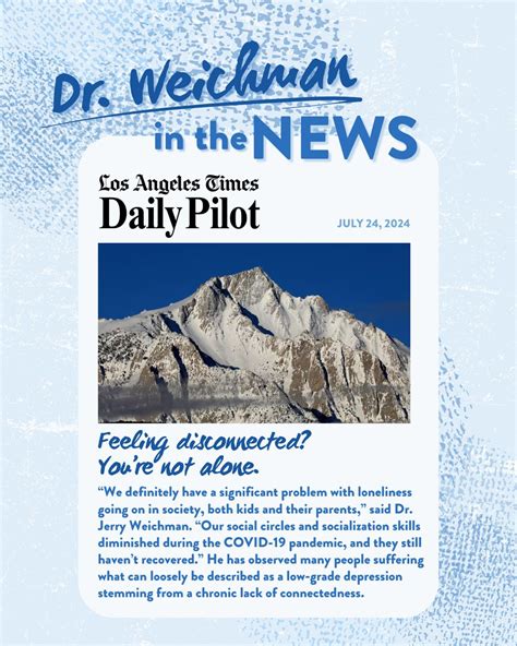 Jerry Weichman Phd On Linkedin Feeling Disconnected Youre Not