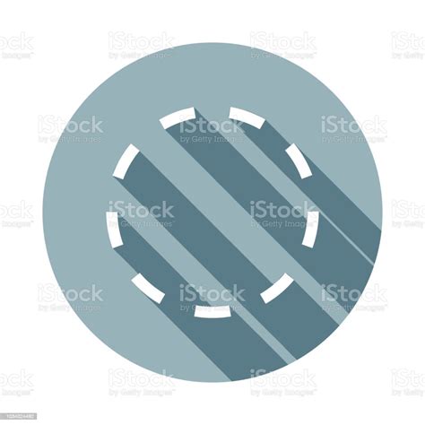 원형 평면 긴 그림자 스타일에 대시 아이콘입니다 웹 컬렉션 아이콘 중 하나는 Ui Ux에 대 한 사용할 수 있습니다 0명에 대한 스톡 벡터 아트 및 기타 이미지 Istock