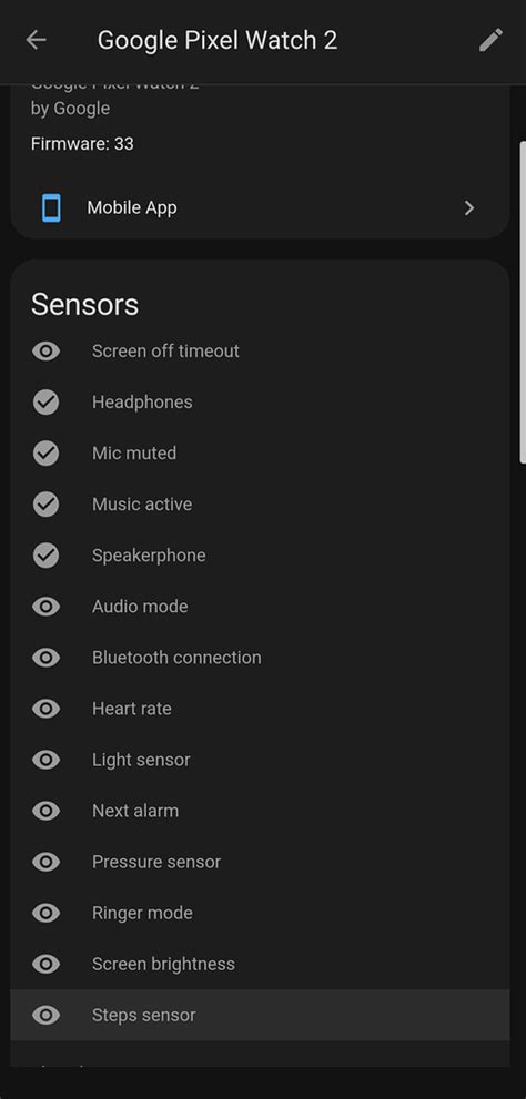 All Wear Os Sensors Are Unavailable Home Assistant Companion For