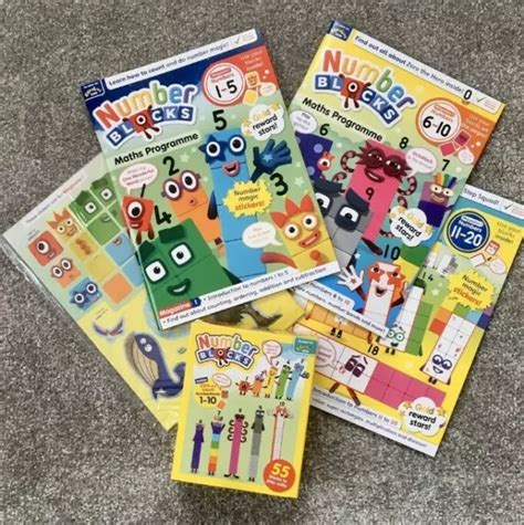 Numberblocks Maths Programme Cbeebies 3 Magazines Stickers Number Blocks 1 10 N £35 99 Picclick Uk