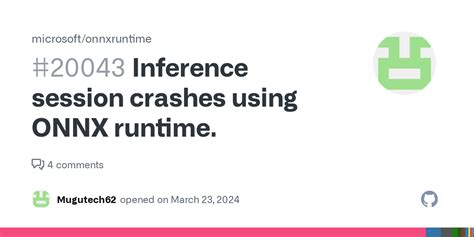 Inference Session Crashes Using Onnx Runtime · Issue 20043