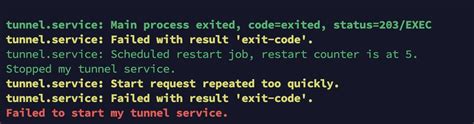 Rvice Failed With Result Exit Code · Issue 60 · Radkesvatreversetlstunnel · Github