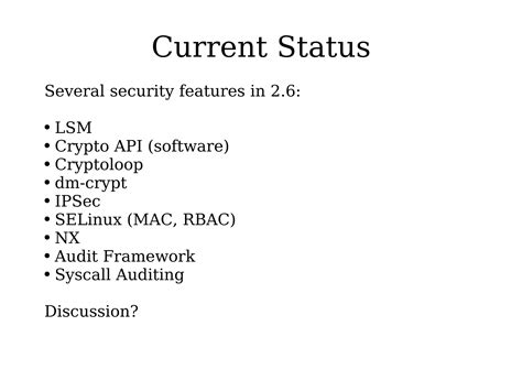 Kernel Security For 28 Kernel Summit 2004 Pdf Operating Systems