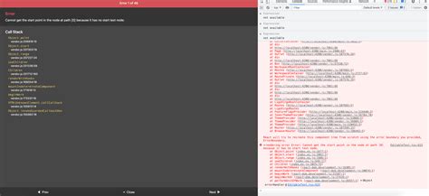 Bug Error Code Cannot Get The Start Point In The Node At Path 0