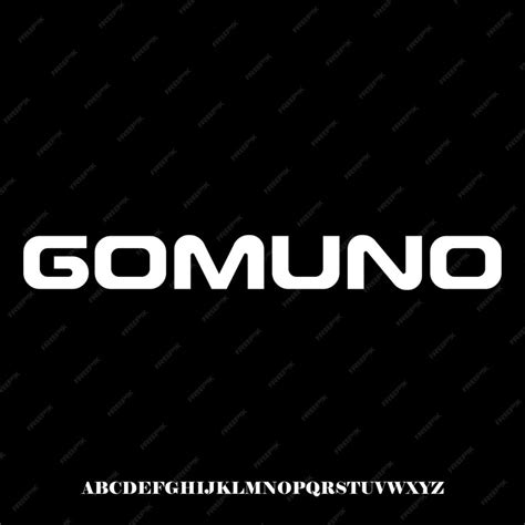 Premium Vector Gomuno Elegant Futuristic Lowercase Font Vector Modern And Sleek Alphabet
