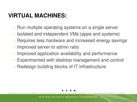 consolidation virtualization and dr ppt download