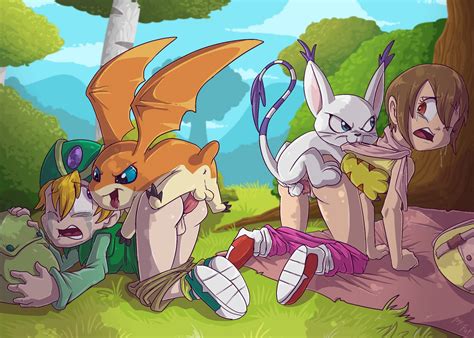 Fuf Patamon Tailmon Takaishi Takeru Yagami Hikari Digimon Digimon