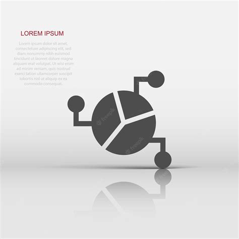 Premium Vector Chart Icon In Flat Style Diagram Vector Illustration
