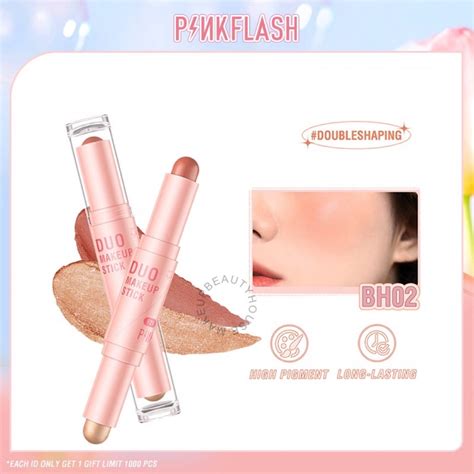 Jual Pinkflash Pf F21 Doubleshaping Magic Shaping Flicker Honey Duo Makeup Stick Creamy Smooth
