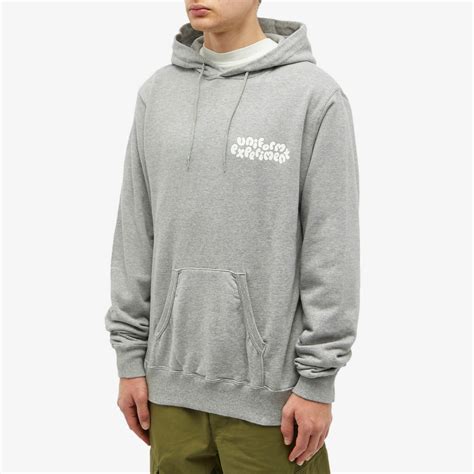 Uniform Experiment Mens Insane Hoodie In Grey Turtle Uniform Experiment