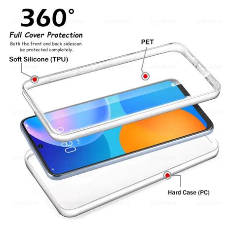 360 Full Back Clear Phone Case For Huawei Y7a Cover Transparent Casing PPA LX3 Lazada PH