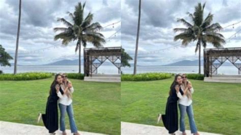 Momen Ayu Ting Ting Rangkul Calon Ibu Mertua Saat Liburan Bareng Sudah