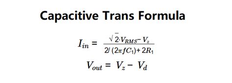 Capacitive Transformerless Power Supply Calculator