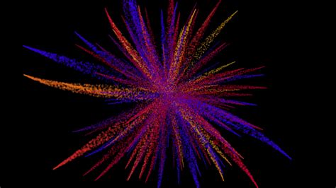 animation of particle transitions on a black background particles