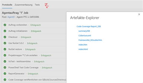 Reportgenerator Missing Code Coverage Tab Azure Devops Server 201901