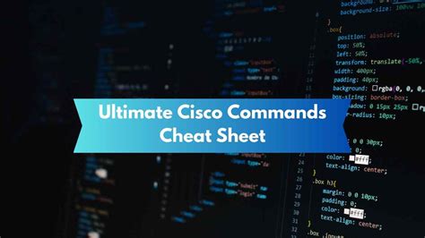 Ultimate Cisco Commands Cheat Sheet Abdul Wahab Junaid