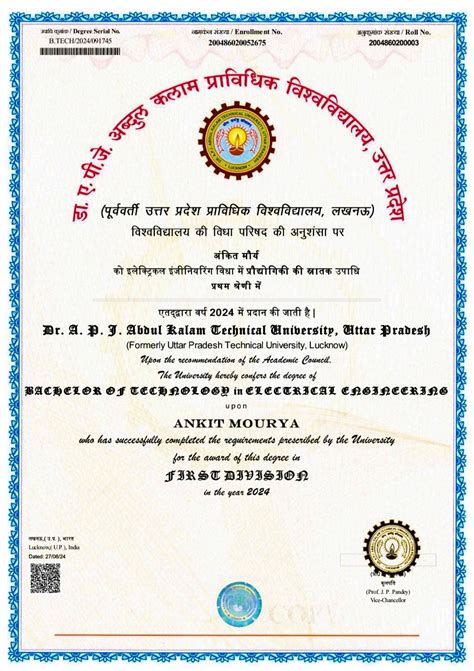 ankit mourya on linkedin degree