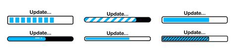 Premium Vector Update Bar Loading Or Updating Files Installation New