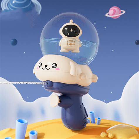 여름 어린이 만화 Bared 물 장난감 야외 물 놀이 장난감 스타일 우주 비행사 블루