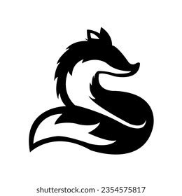 Black Fox Logo Vector Icon 3 Stock Illustration 2354575817 Shutterstock