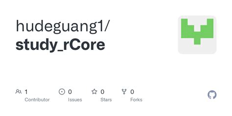 GitHub Hudeguang1 Study RCore