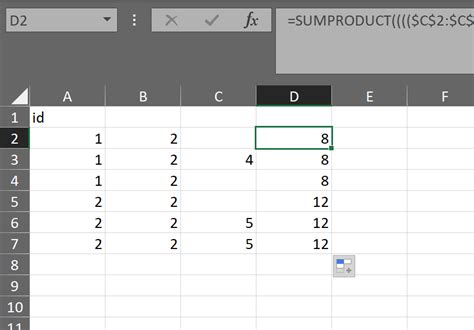 How To Use Sumif Formula Over Jagged Sum Range Stack Overflow