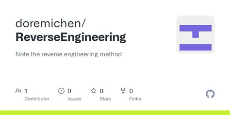 github doremichen reverseengineering note the reverse engineering method