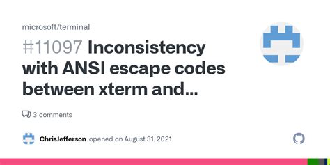 Inconsistency With Ansi Escape Codes Between Xterm And Windows Terminal
