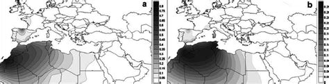 Contour Maps Created By The Kriging Method Showing The Frequency