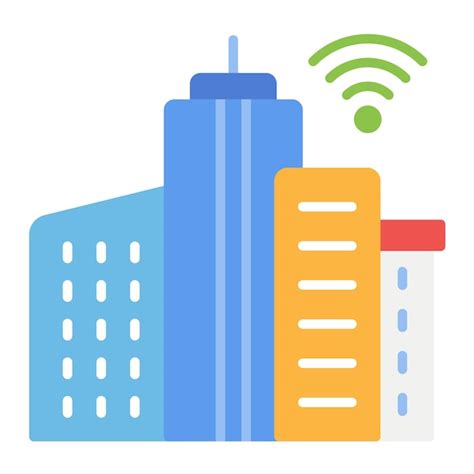 Premium Vector Smart City Vector Illustration Style