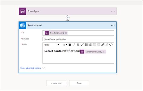 sending email using flow with big content inside b power platform