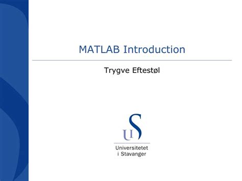 Ppt Matlab Introduction Powerpoint Presentation Free Download Id