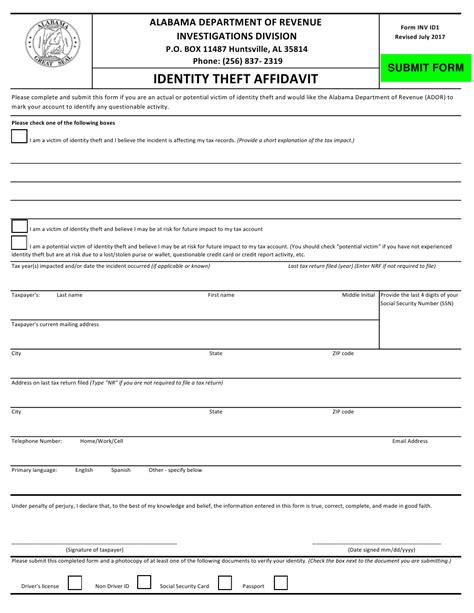 Free Aldor Affidavit Forms State Of Alabama 2022