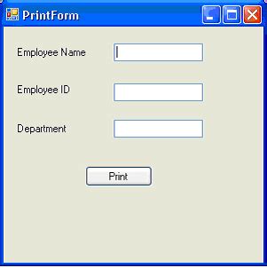 Printing Windows Form In C