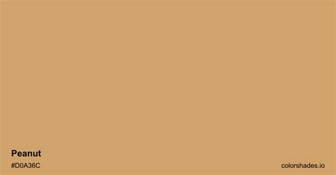Peanut Color D0a36c Shades Palettes And Gradients