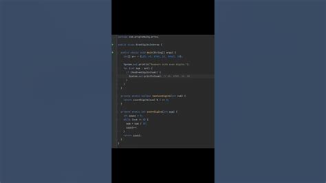 find even digits in array programmingbasics javaprogramming coding