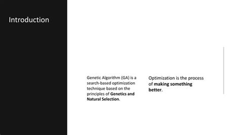 genetic algorithm in artificial intelligence pptx genetics science