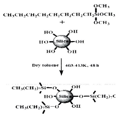 4 Schematic Representation Of Reactions Taking Place Between Silica