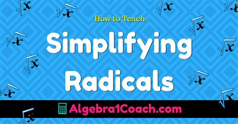 Algebra Simplifying Radicals And Solving Quadratic Equations Using Square Roots Worksheets
